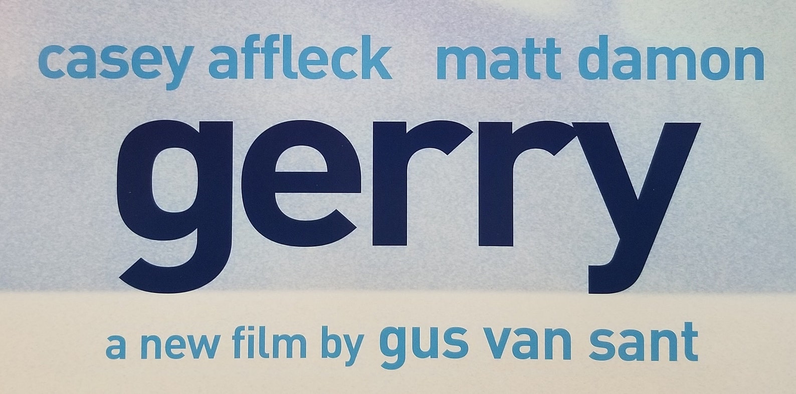 Gerry-an Original Vintage Movie Poster for the Gus Van Sant - Etsy