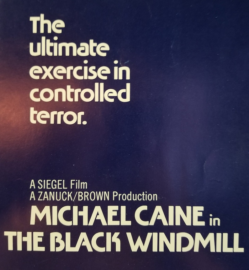 The Black Windmill-original Vintage Movie Poster of Don - Etsy