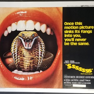 Sssssss/serpent-rare Original Vintage Movie Poster of the Snake ...