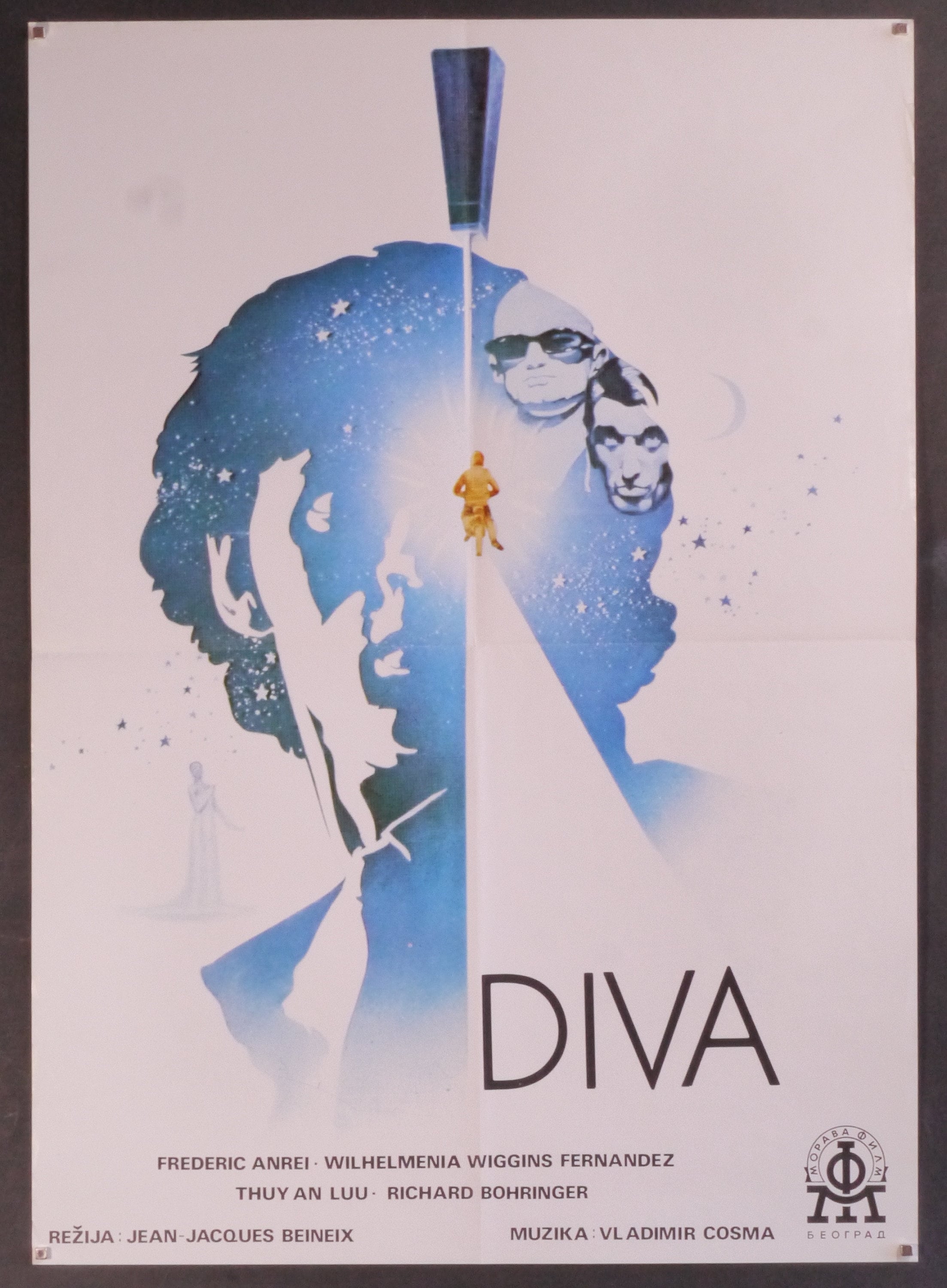 Diva-seltenes Original Vintage Filmplakat für Jean-Jacques Beineix 'New ...