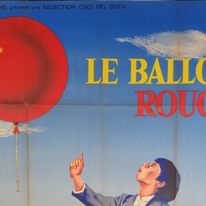 The Red Balloon-a Rare Original Vintage French Movie Poster of Albert ...