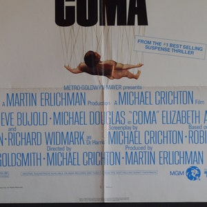 Coma-an Original Vintage Movie Poster for Michael Crichton's Medical ...
