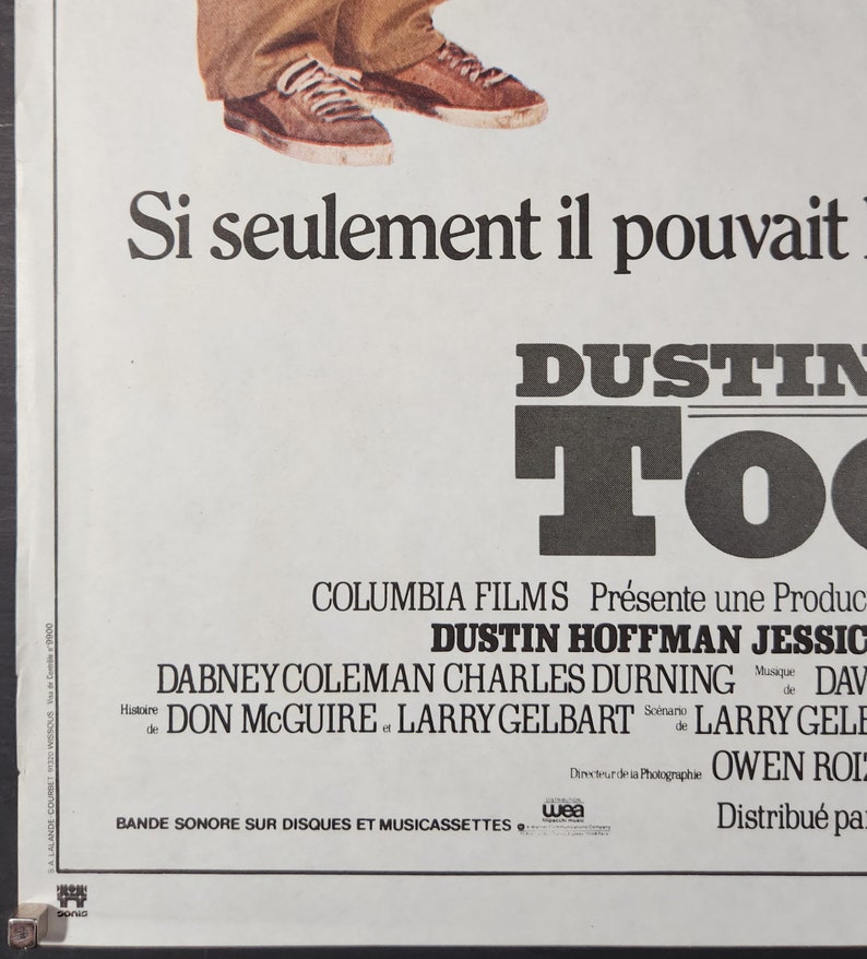Tootsie-original Vintage Movie Poster of Sydney Pollack's Comedy ...