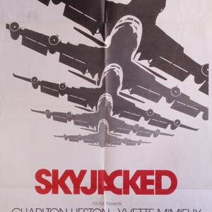 Skyjacked-original Vintage Movie Poster of John Guillermin's Flight ...