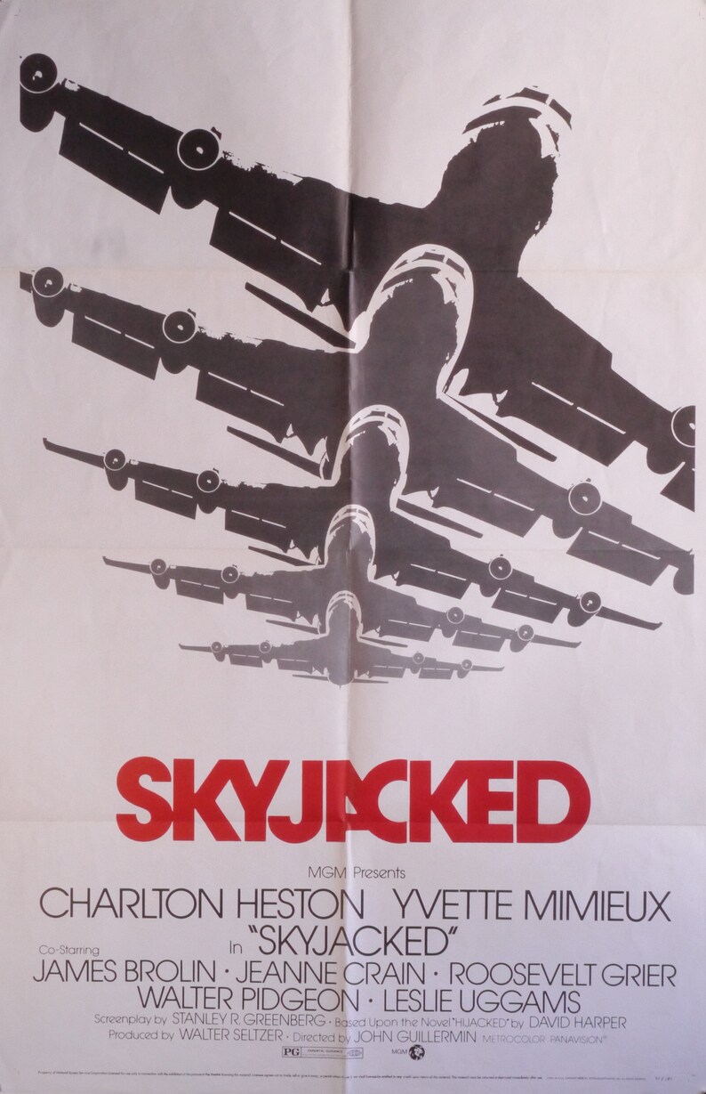 Skyjacked-original Vintage Movie Poster of John - Etsy
