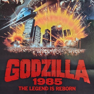Godzilla 1985-rare Original Vintage Movie Poster of Koji Hashimoto's ...
