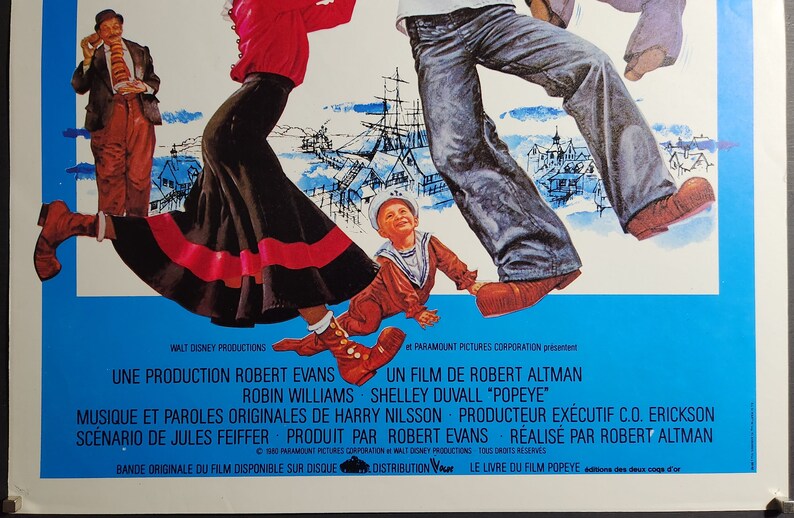 Popeye-an Original Vintage Movie Poster of Robert Altmans Wacky Musical ...