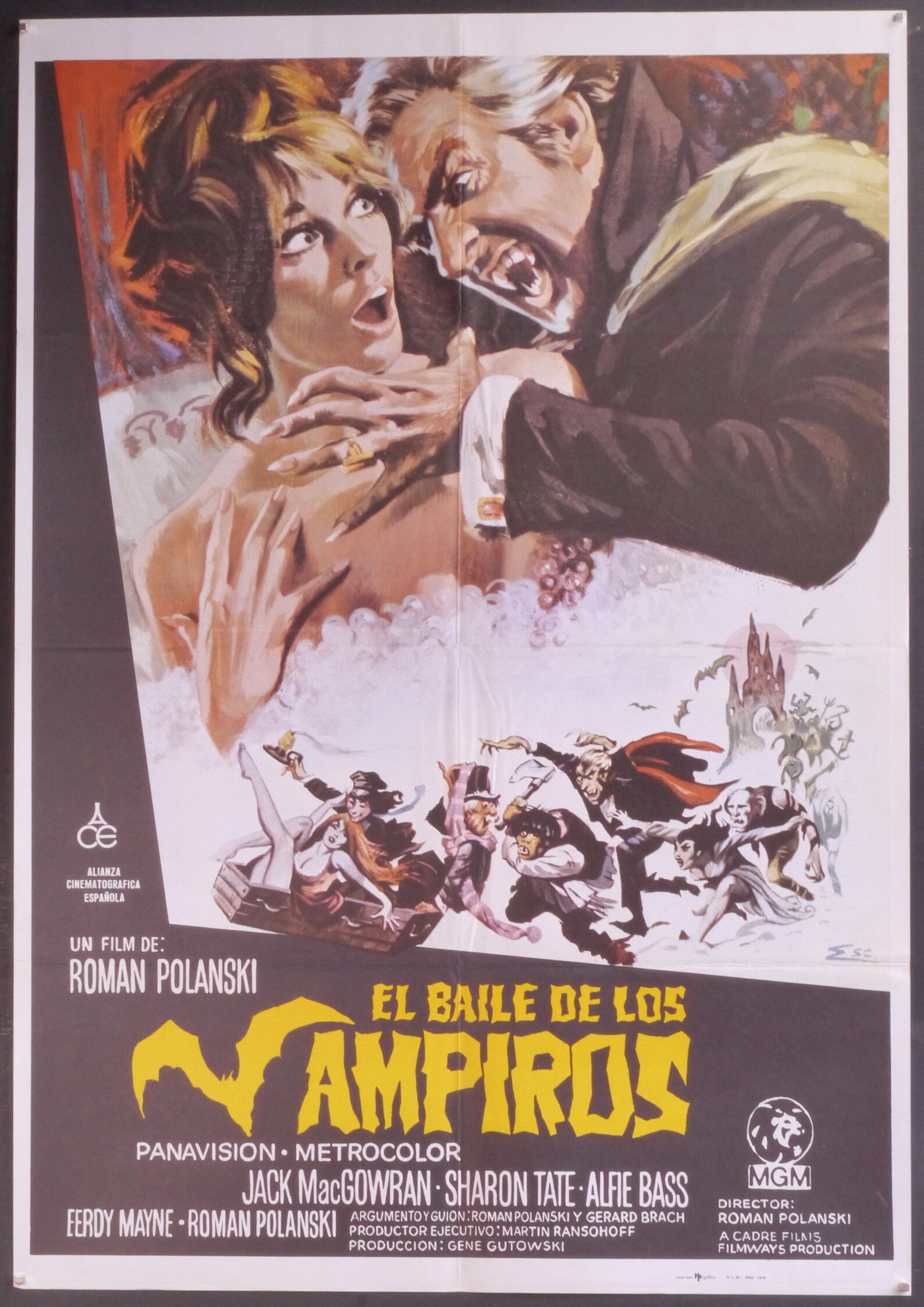 The Fearless Vampire Killers-original Vintage Spanish Movie Poster of ...