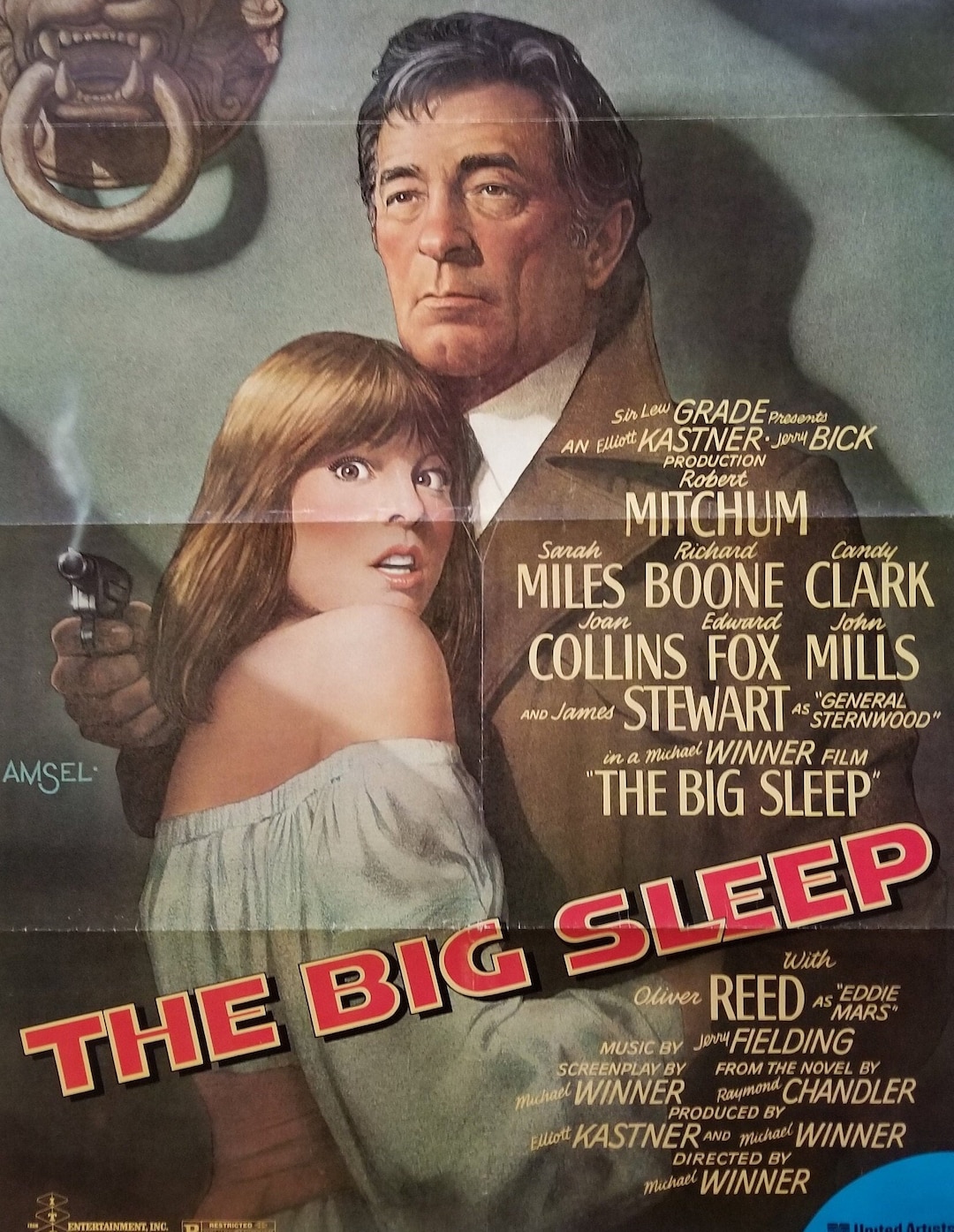 The Big Sleep-an Original Vintage Movie Poster of Raymond Chandler's ...