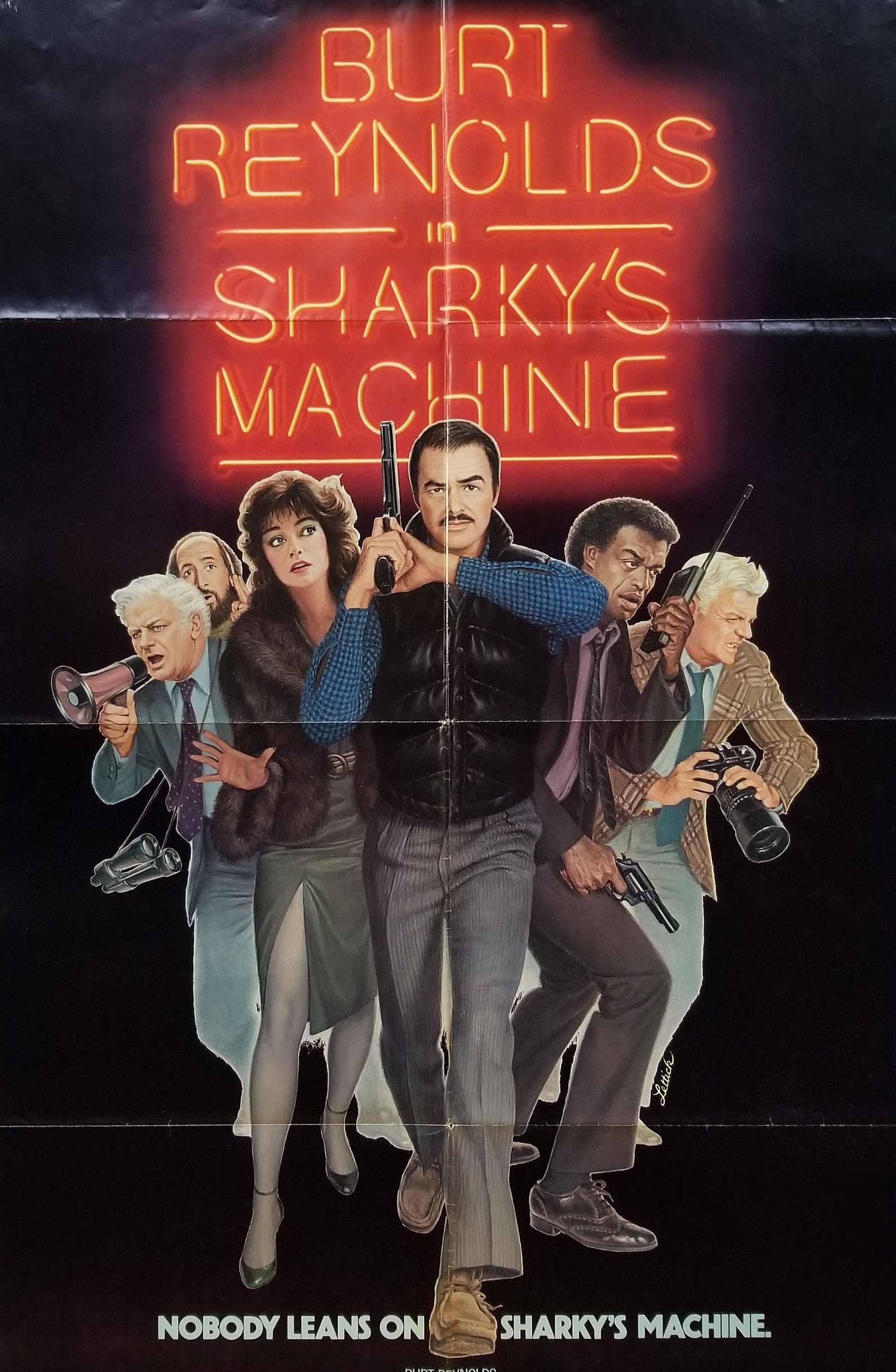 Sharky's Machine-A Rare Original Vintage Movie Poster of | Etsy