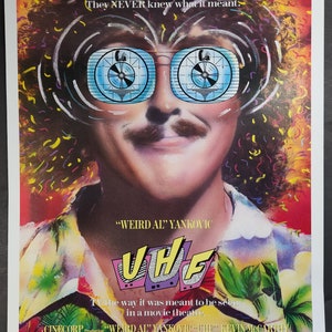 Uhf-an Original Vintage Movie Poster for 'weird Al' Yankovic's Surreal ...