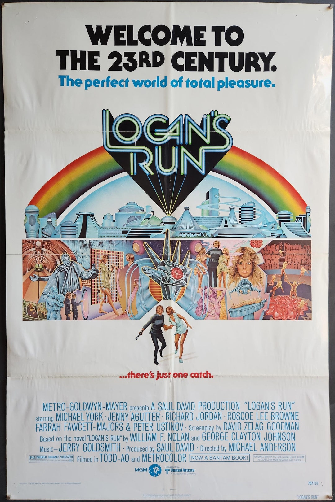 Logans Run-original Vintage Movie Poster of the Sci-fi Thriller With ...