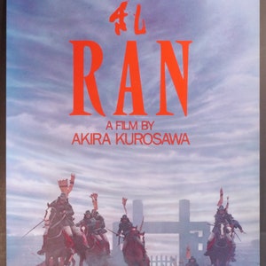 Ran-an Original Vintage Movie Poster for Akira Kurosawa's Feudal ...