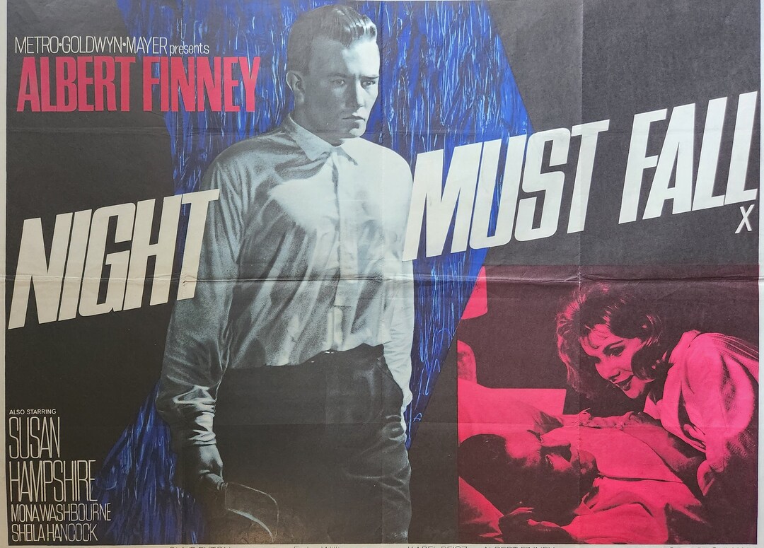 Night Must Fall-an Original Vintage Movie Poster of British Thriller ...