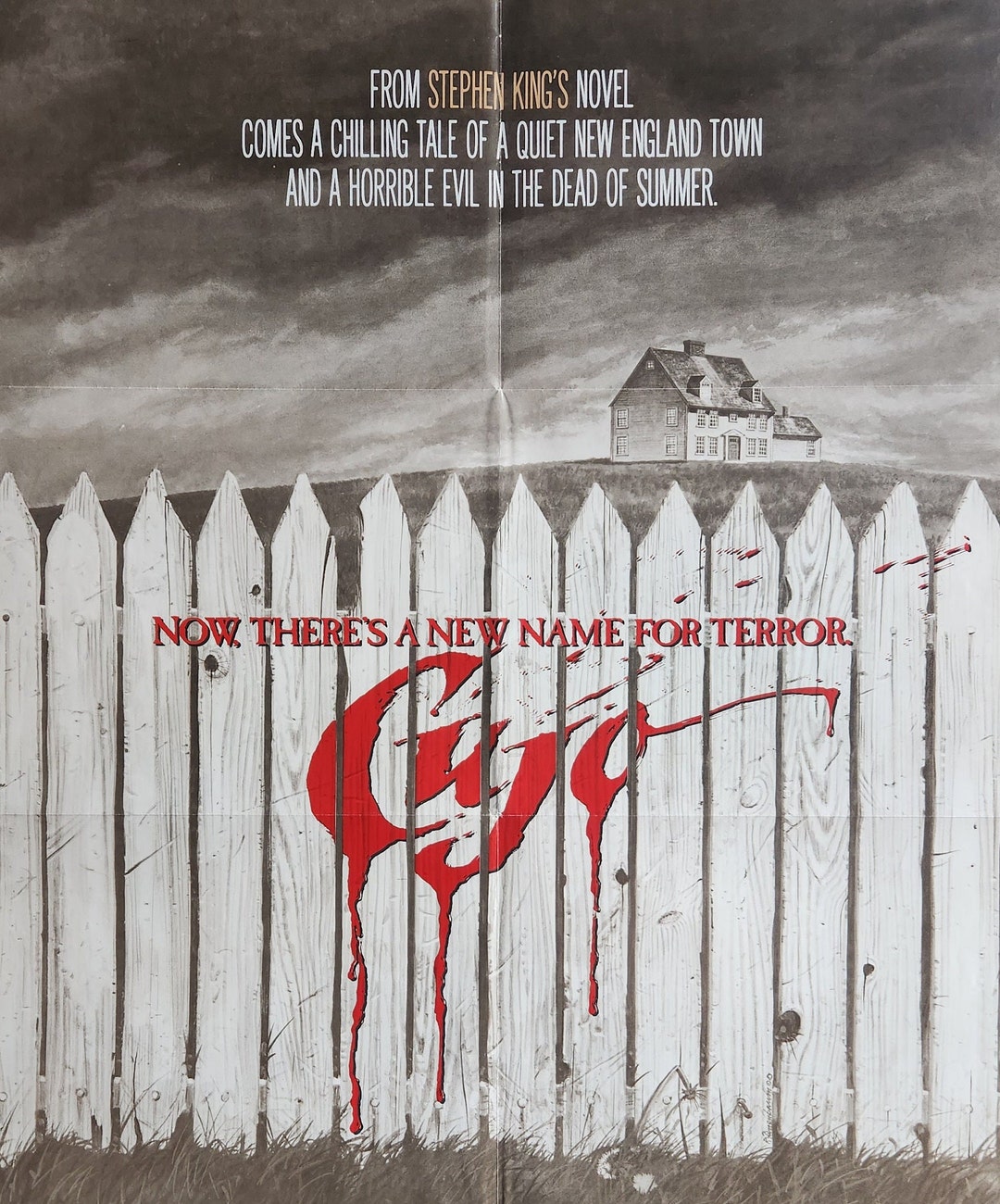Cujo-an Original Vintage Movie Poster for Lewis Teague's Adaptation of ...