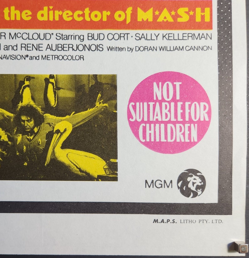Brewster Mccloud-a Rare Original Vintage Movie Poster for Robert ...