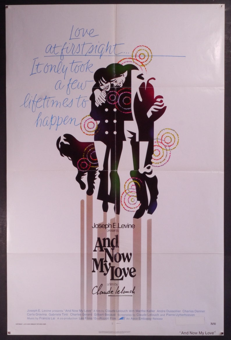 And Now My Love-original Vintage Movie Poster for Claude Lelouch's ...