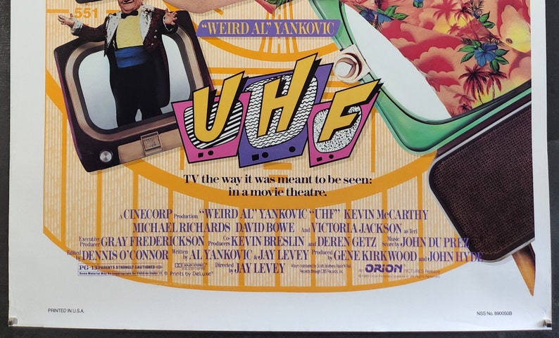 Uhf-an Original Vintage Movie Poster for Weird Al - Etsy
