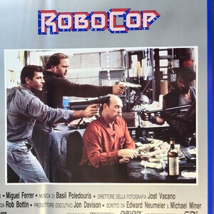 Robocop-an Original Vintage Italian Movie Poster of Paul Verhoeven's ...