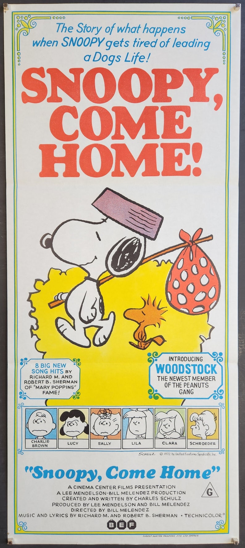 Snoopy Come Home-an Original Vintage Movie Poster of Charles - Etsy
