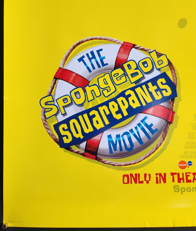 The Spongebob Squarepants Movie-original Vintage Movie Poster - Etsy The Spongebob Squarepants Movie-original Vintage Movie Poster - Etsy