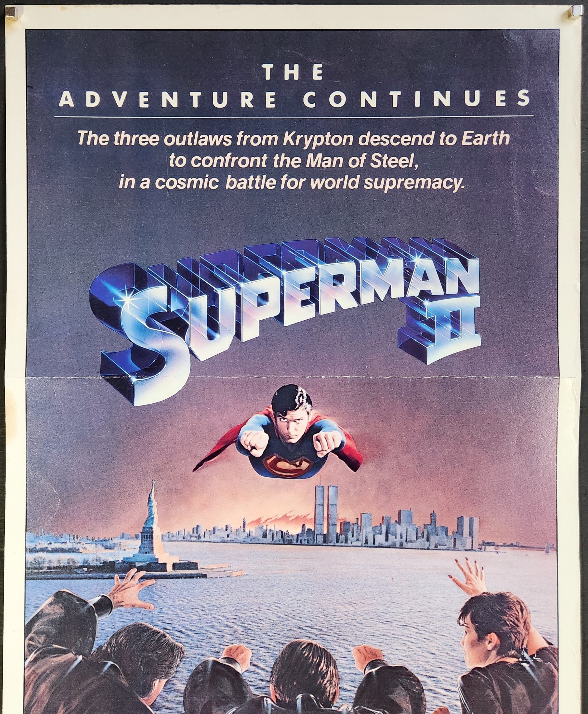 Superman II-Original Vintage Movie Poster for the Superman Sequel with ...