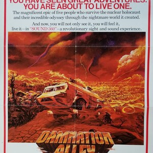 Damnation Alley-original Vintage Movie Poster of the Post Apocalyptic ...