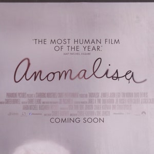 Anomalisa-an Original Movie Poster for Charlie Kaufman's Animated ...