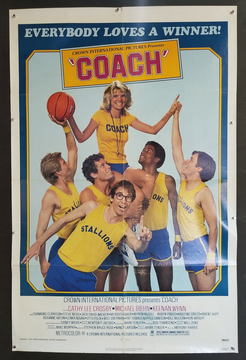 Coach-an Original Vintage Movie Poster for the 1970s Basketball Comedy ...