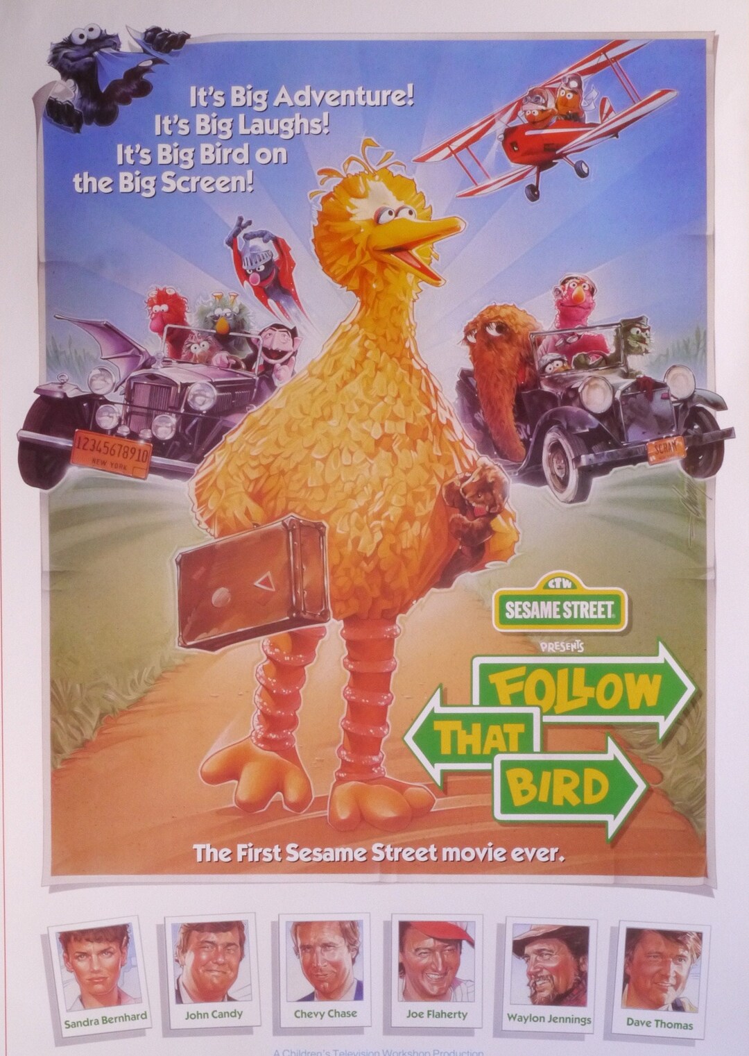 Follow That Bird-original Vintage Movie Poster of Big Bird and the Gang ...