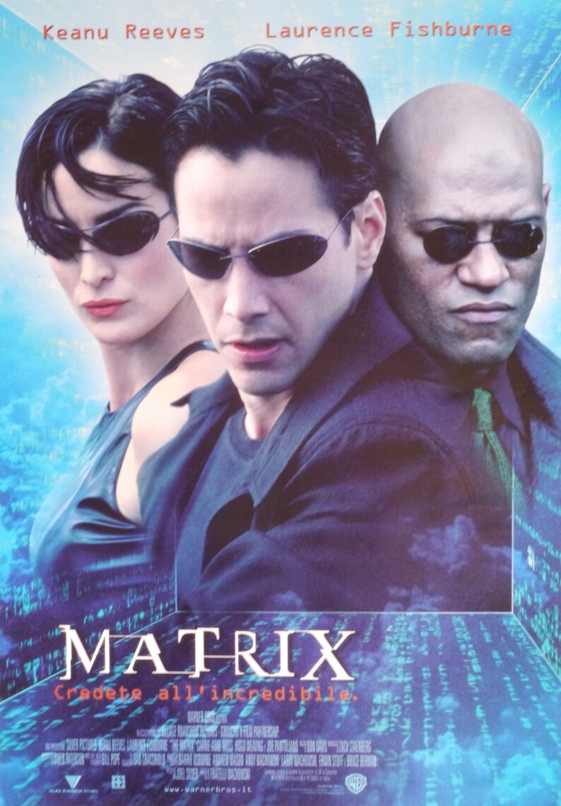 The Matrix-original Vintage Movie Poster of the Wachowskis - Etsy
