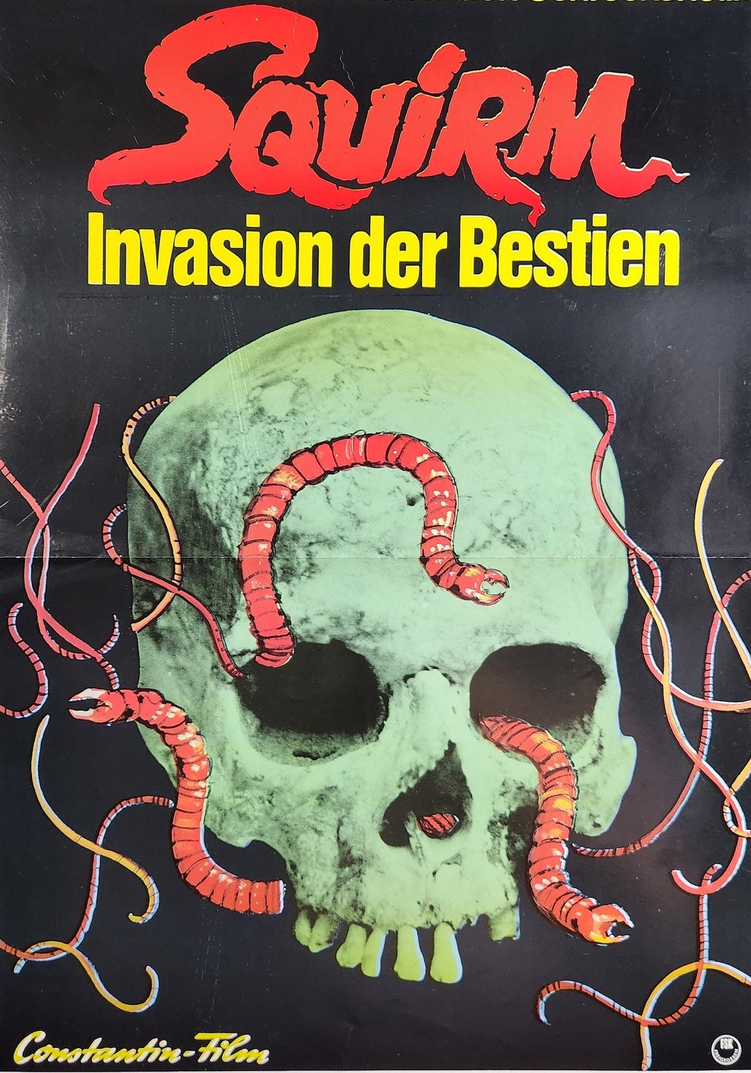 Squirm-an Original Vintage Movie Poster of Jeff Lieberman's Slippery ...