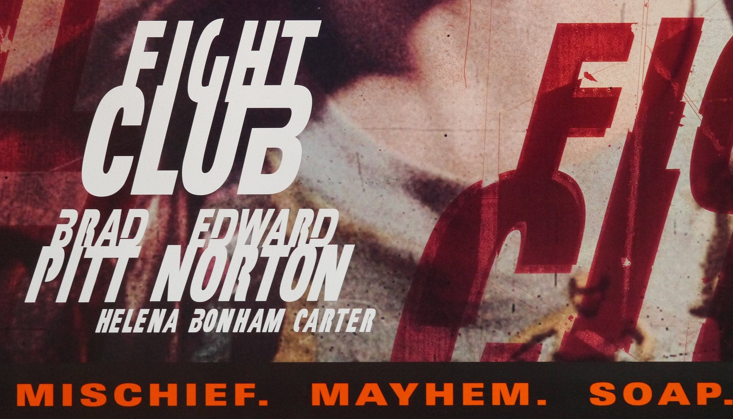 Fight Club-an Original Vintage Movie Poster of David Finchers | Etsy