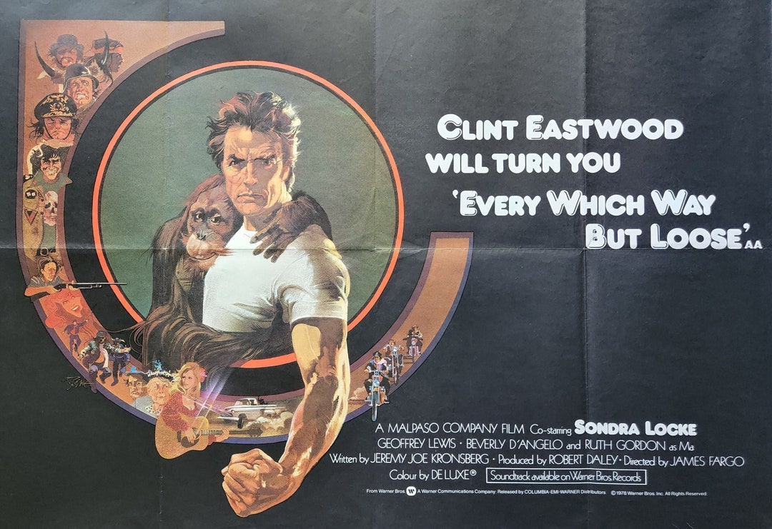 Every Which Way but Loose-an Original Vintage Movie Poster of Clint ...