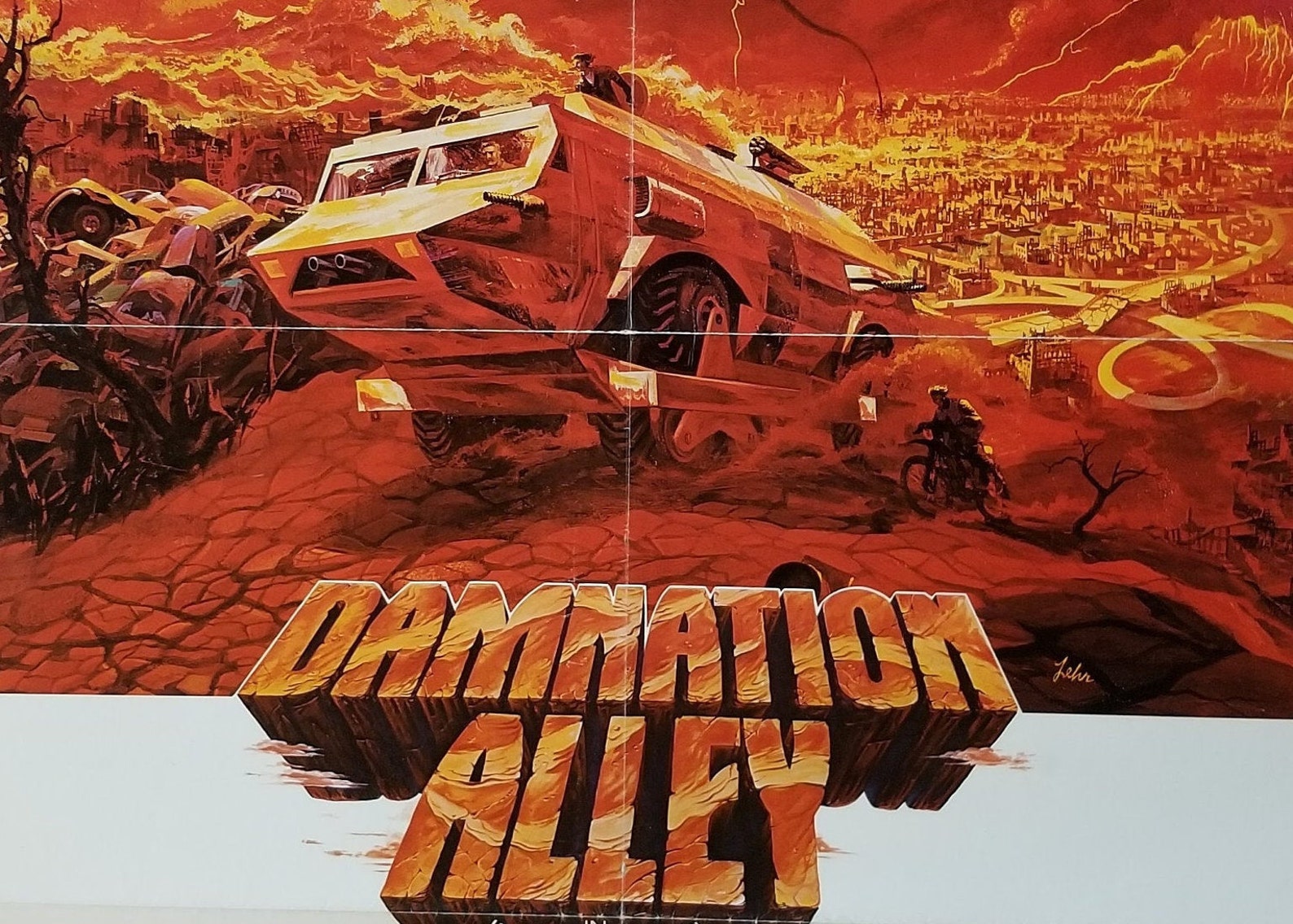 Damnation Alley-original Vintage Movie Poster of the Post - Etsy Singapore
