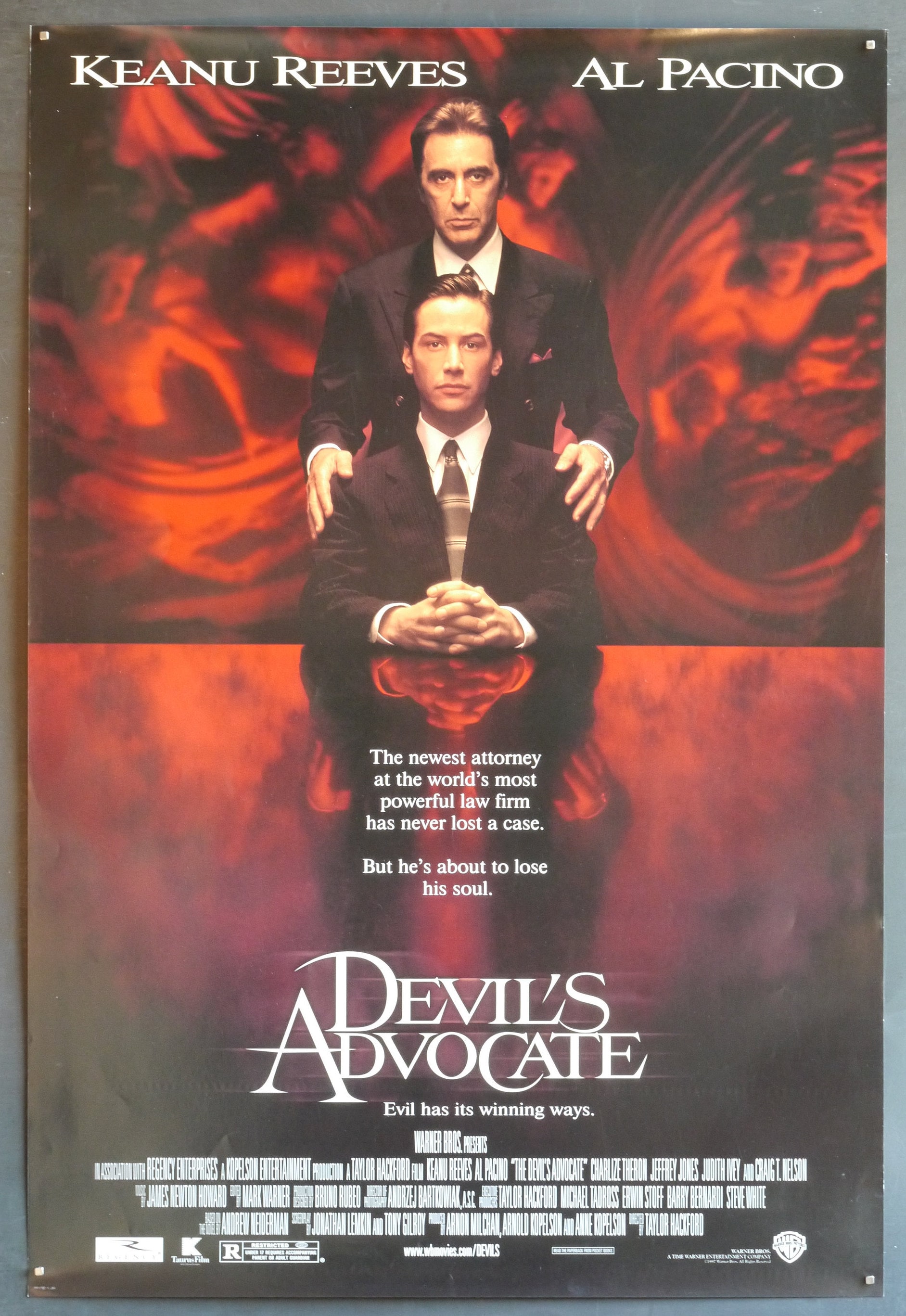 Devil's Advocate-Original Vintage Movie Poster of Taylor | Etsy