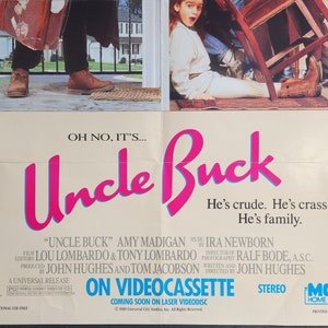 Uncle Buck-an Original Vintage Movie Poster for the John Hughes Comic ...