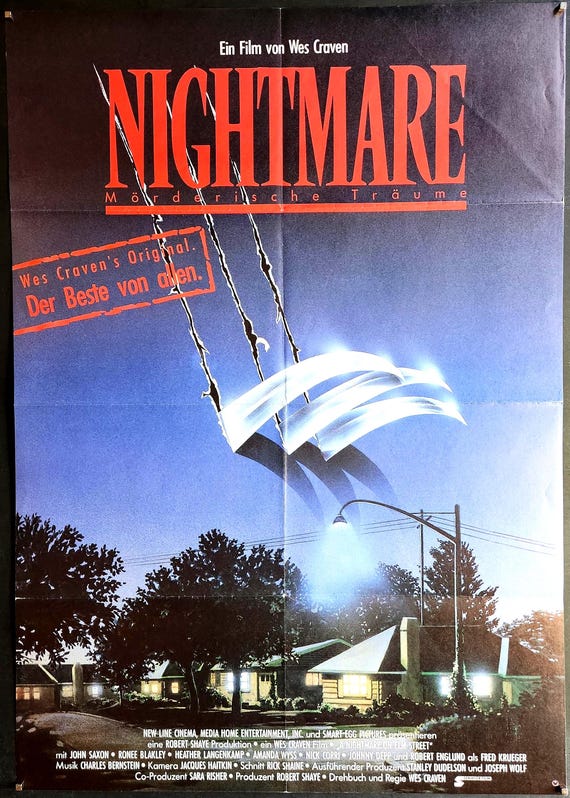 Nightmare On Elm Street Poster Original Monica Keena Tweaking Out At