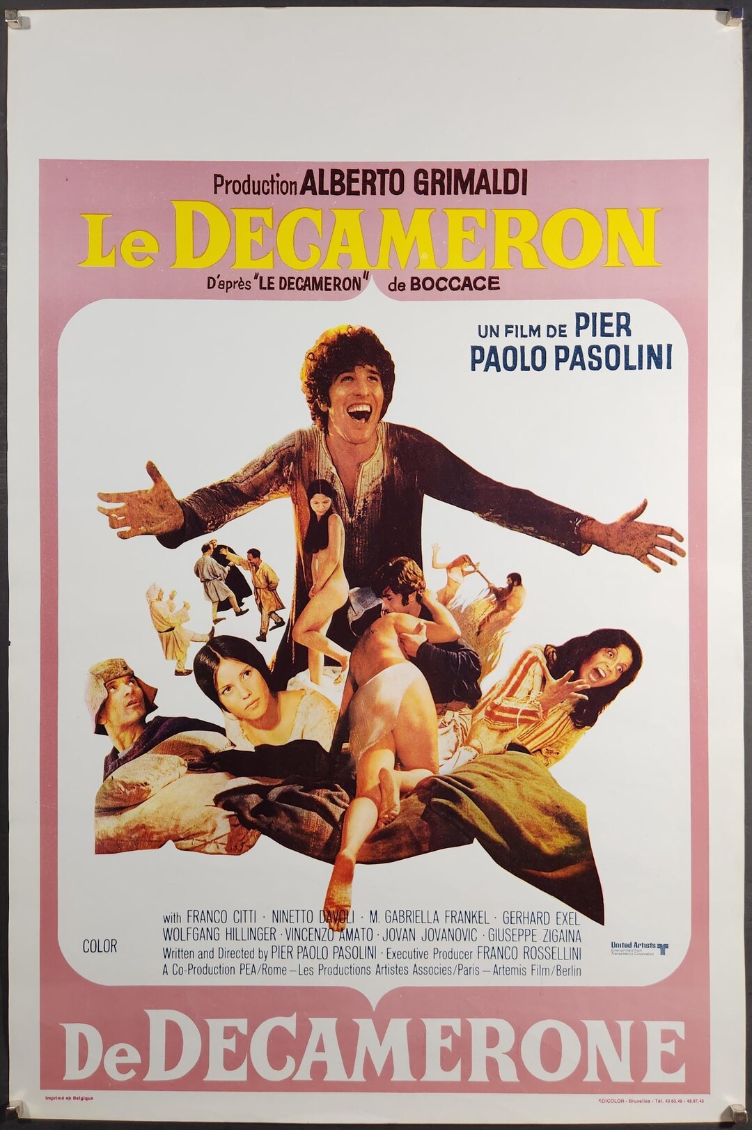 The Decameron-original Vintage Movie Poster for Pier Paolo Pasolinis ...