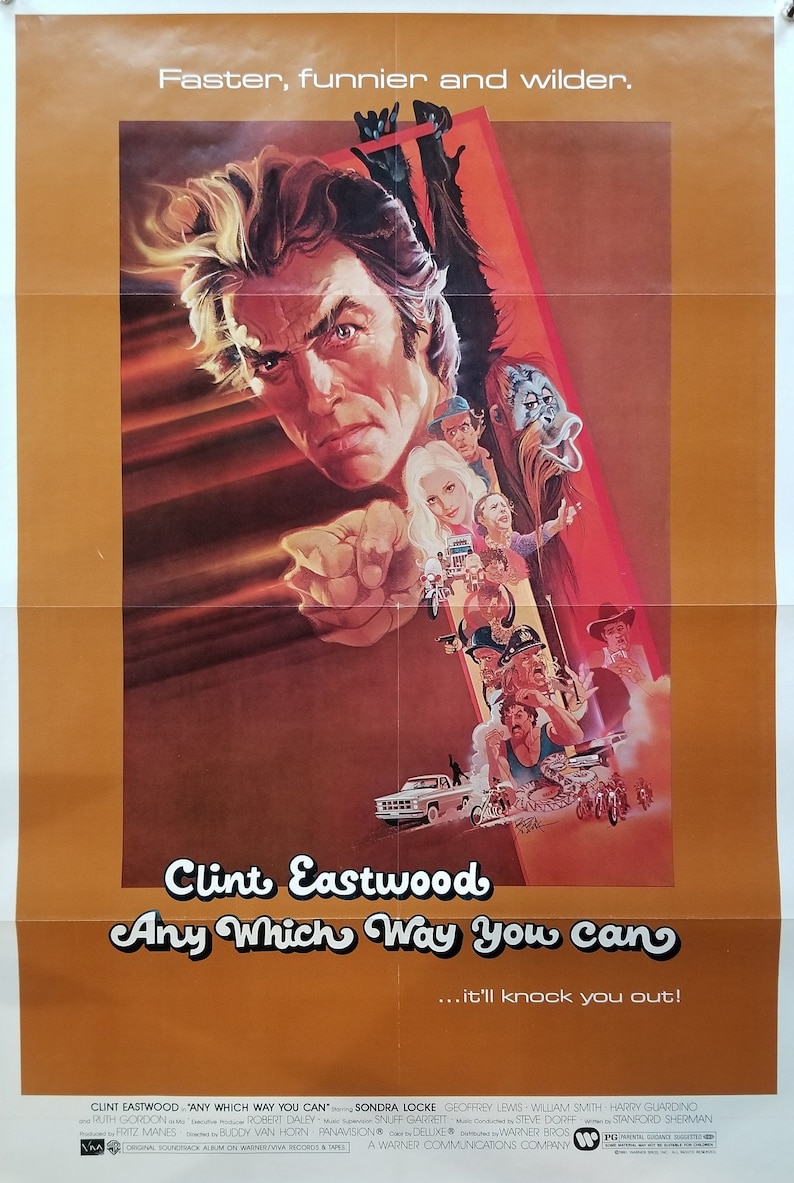 Any Which Way You Can An Original Vintage Movie Poster of | Etsy