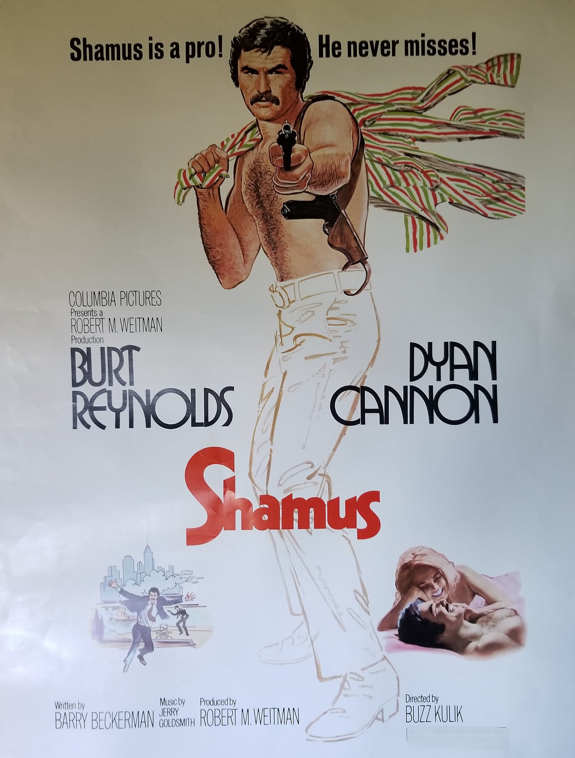 Shamus-an Original Vintage Movie Poster of Buzz Kulik's - Etsy