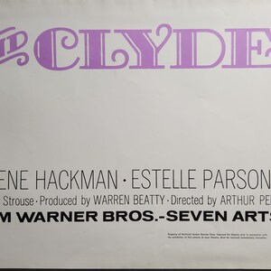 Bonnie and Clyde-rare Original Vintage Movie Poster for Arthur Penns Gangster Romance With ...