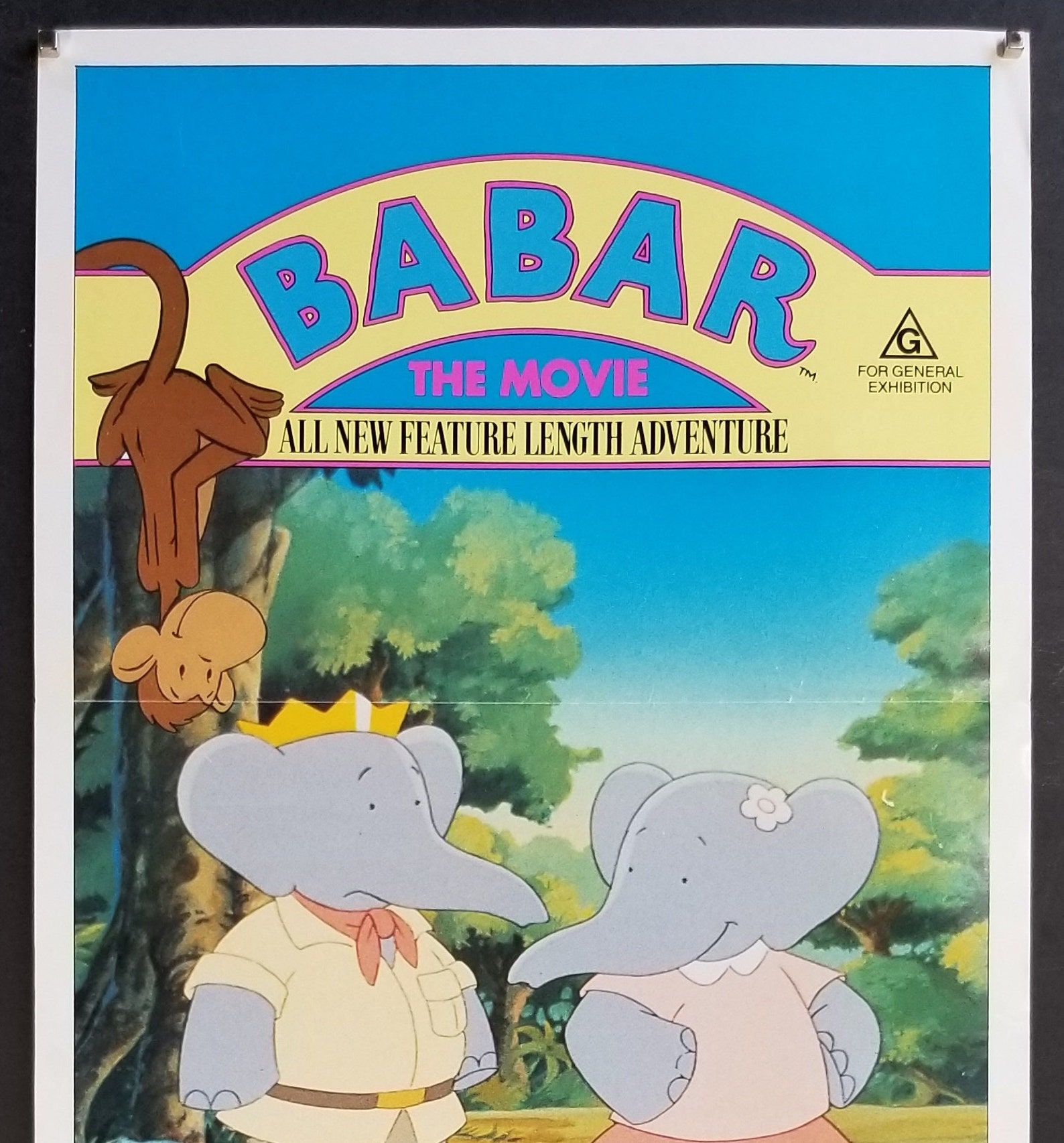 Babar: the Movie-original Vintage Movie Poster for Babar's Big Screen ...