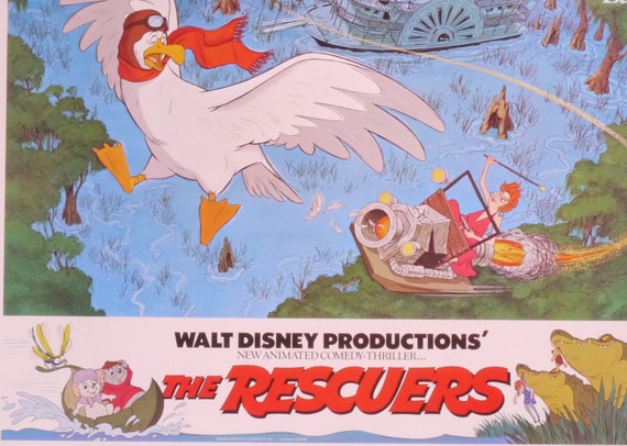 The Rescuers-an Original Vintage Movie Poster for Disney's | Etsy