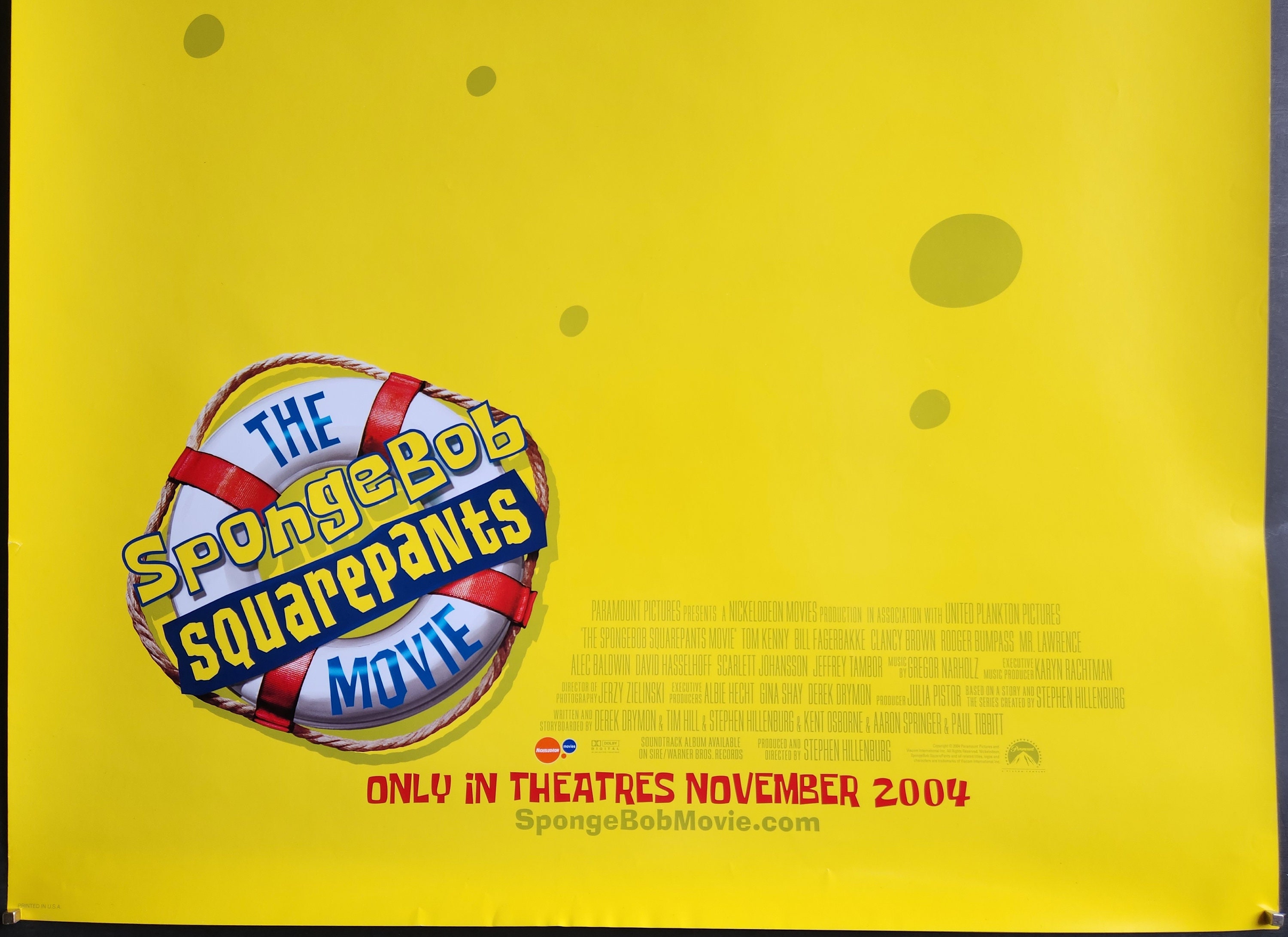 The Spongebob Squarepants Movie-original Vintage Movie Poster - Etsy Canada
