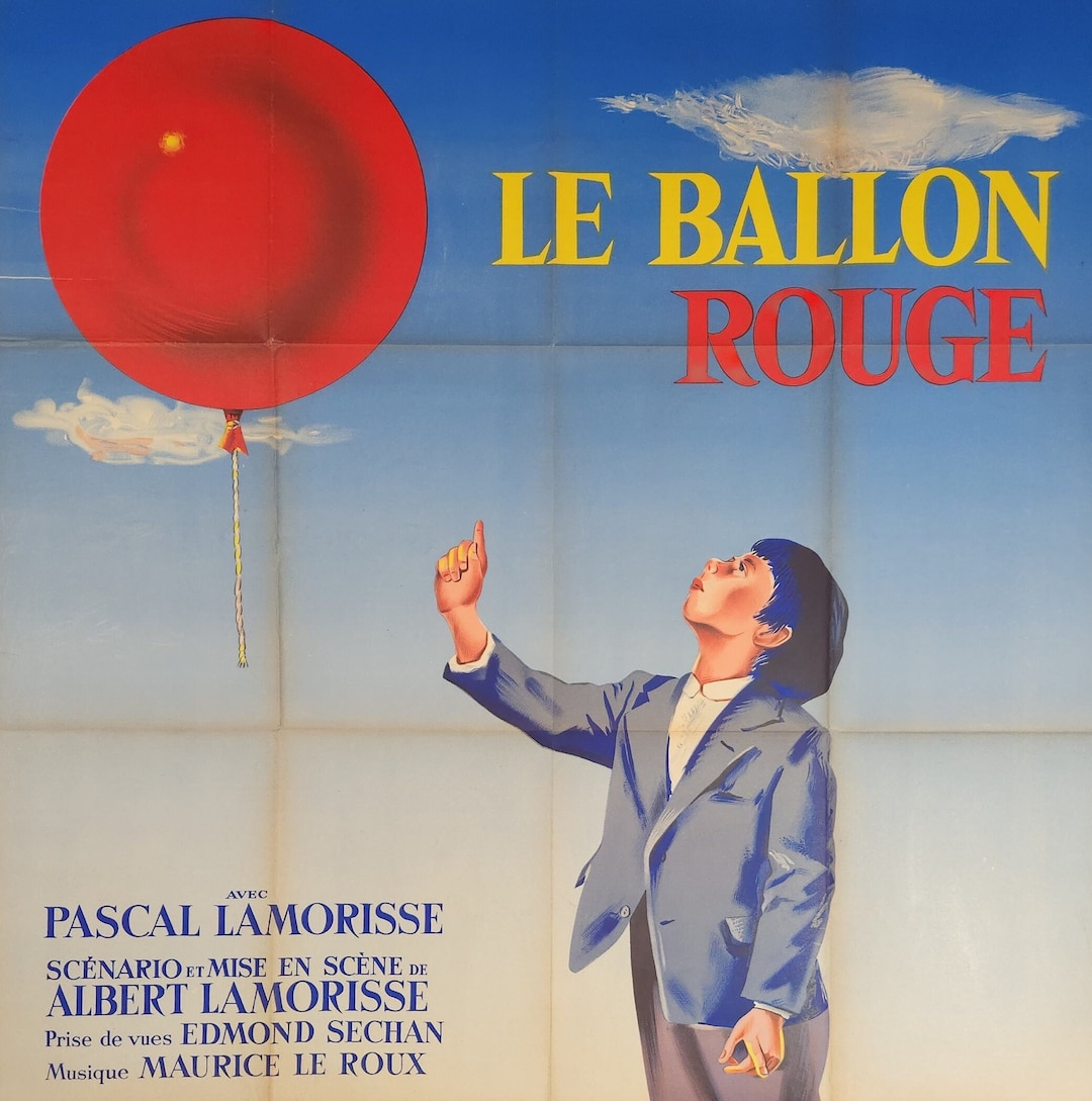 The Red Balloon-a Rare Original Vintage French Movie Poster of Albert Lamorisse's Story of a Boy ...
