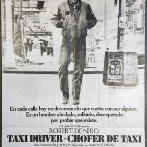 Taxi Driver-an Original Vintage Movie Poster of Martin Scorsese's New ...