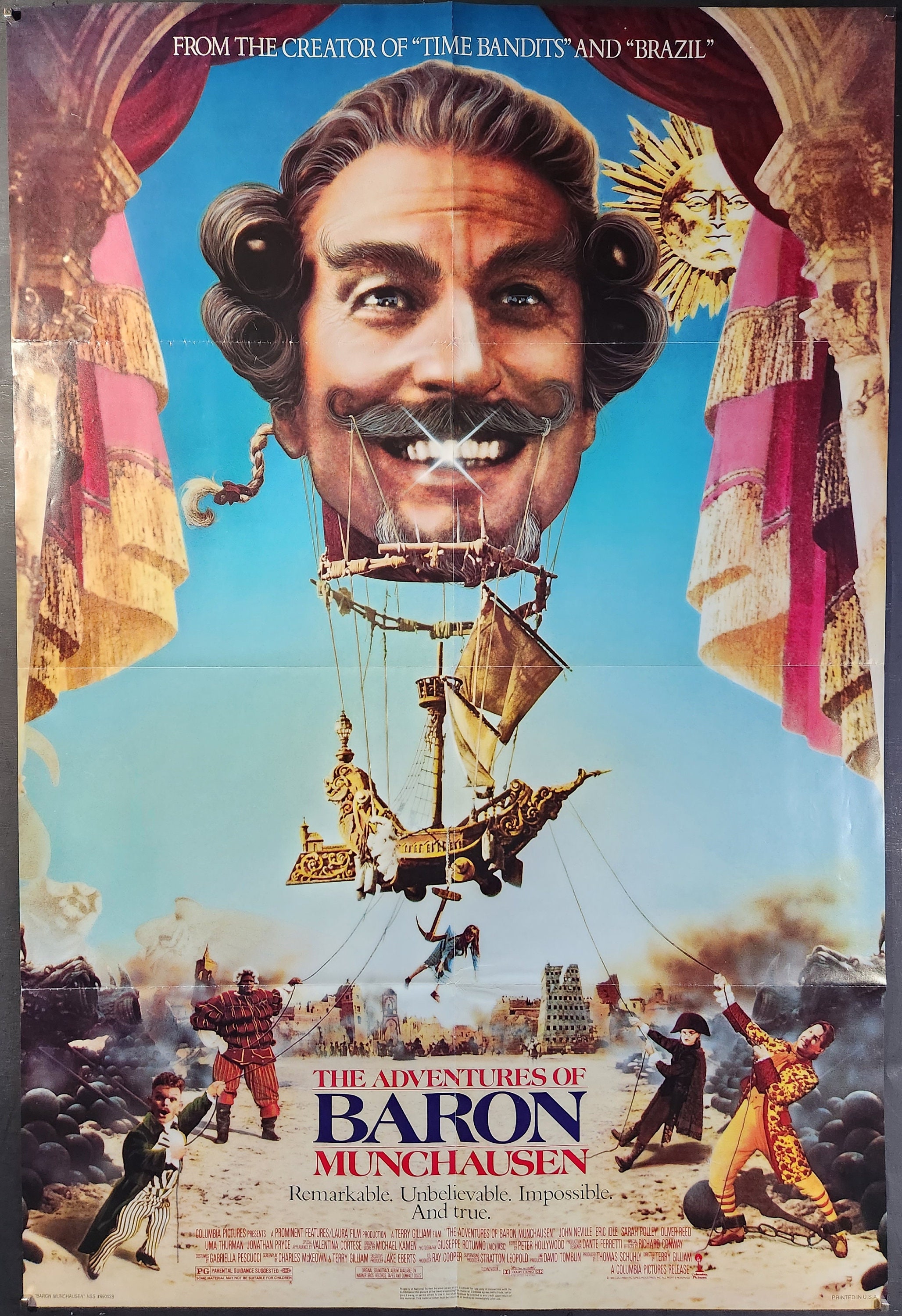 The Adventures of Baron Munchausen-An Original Vintage Movie Poster of ...