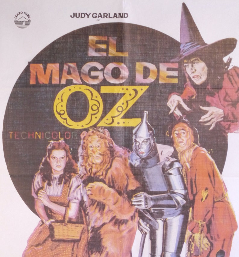 The Wizard of Oz-Rare Original Vintage Spanish Poster for | Etsy