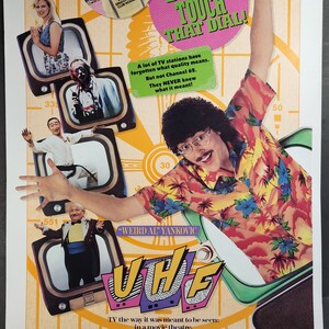 Uhf-an Original Vintage Movie Poster for Weird Al Yankovics Surreal TV ...
